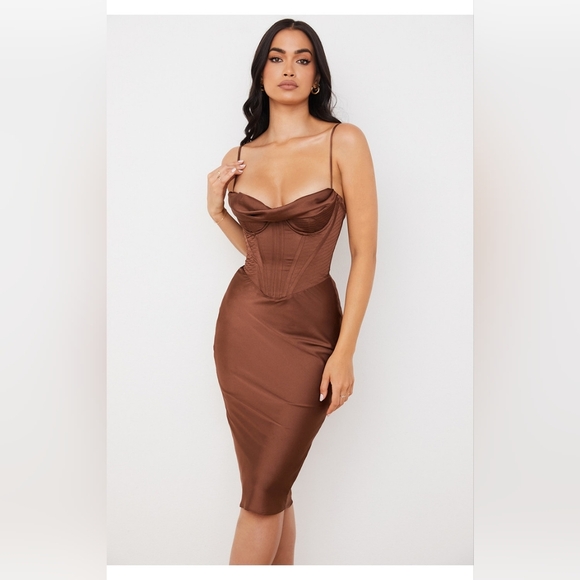 House of CB | Dresses | Chocolate Myrna House Of Cb Xs | Poshmark